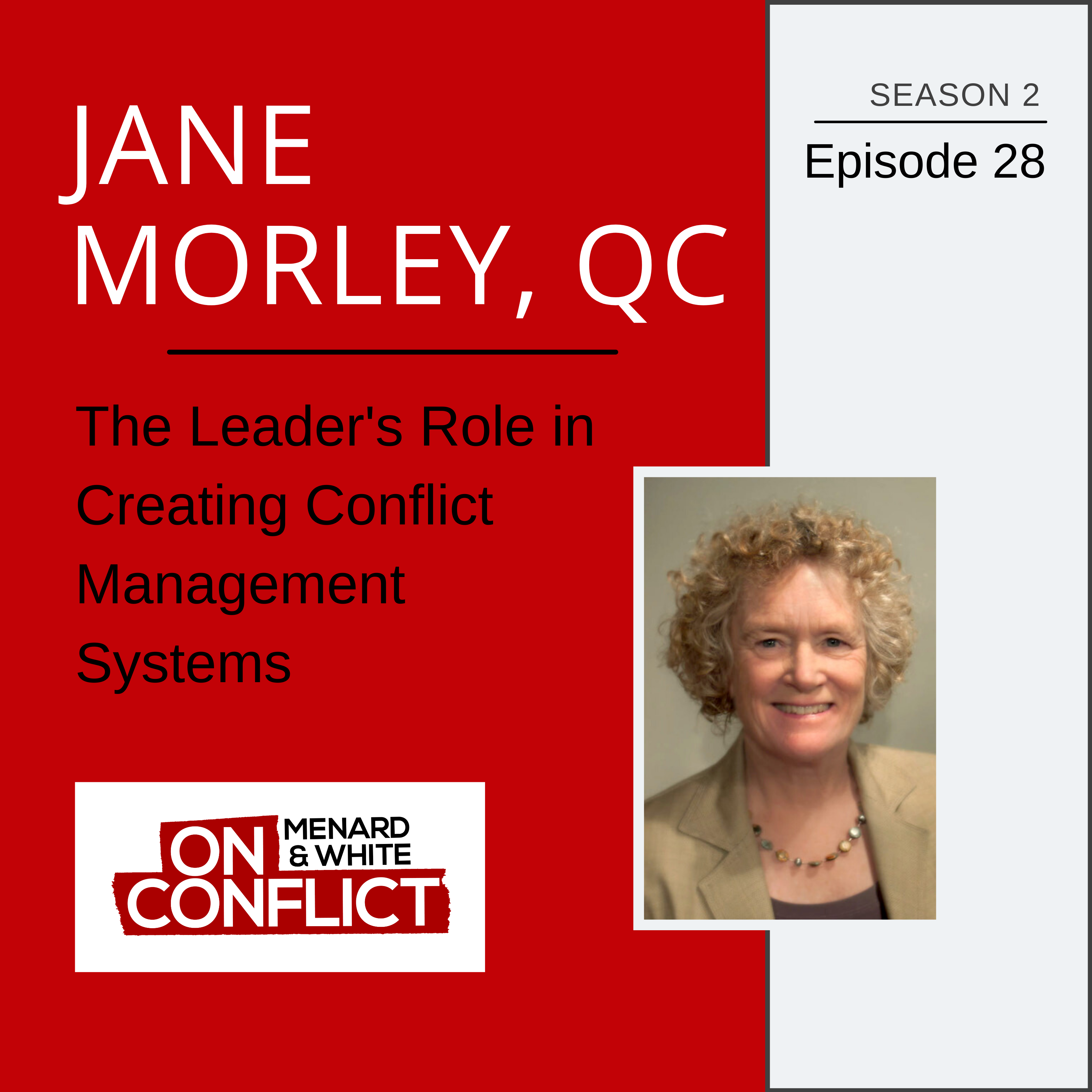 Jane Morley: The Leader's Role in Creating Conflict Management Systems ...